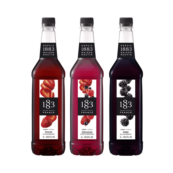 1883 SYRUPS Trio Pack | BERRY BLISS Blueberry, Strawberry, Raspberry ...