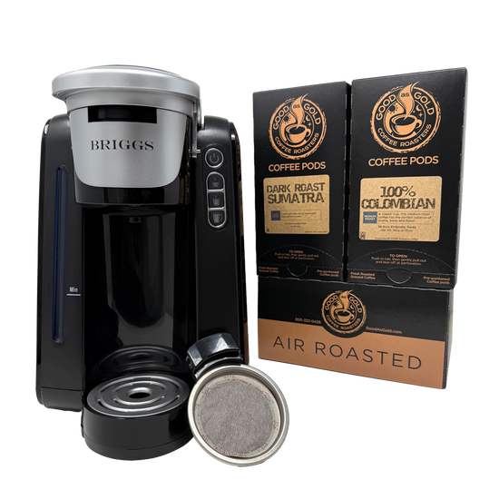 Briggs Soft Pod Coffee Pod Brewer - Single Serve Coffee Excellence For ...